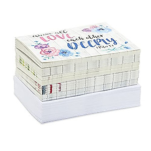 60 Pack Christian Inspirational Greeting Cards with Envelopes, Bulk, Motivational Bible Verses Scripture (Floral Design, 4x6 In)
