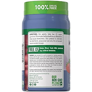 Nature's Truth Melatonin Gummies 10mg | 70 Count | Berry Flavor | Vegan, Non-GMO, and Gluten Free Supplement