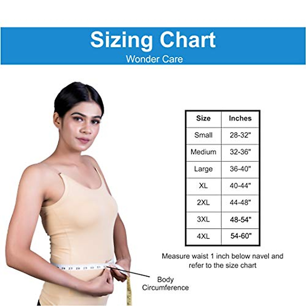 Wonder Care- Umbilical Hernia Support Belt Abdominal Binder for Belly Button Hernias or Navel Hernias, Hernia pain relief Brace (L)…