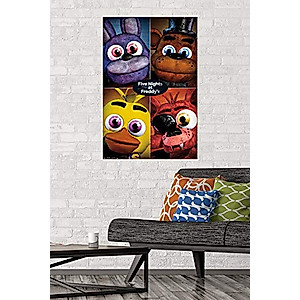 Trends International Five Nights at Freddy's - Quad Wall Poster, 22.375" x 34", Premium Unframed Version