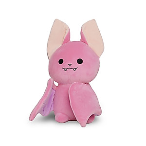 Avocatt Pink Bat Stuffed Plush - 10 Inches Stuffed Realistic Flying Fruit Bat Stuffy Plushie - Plushy and Squishy Goth Stuffed Animal - Cute Creepy Gothic Spooky Toy for Boys and Girls