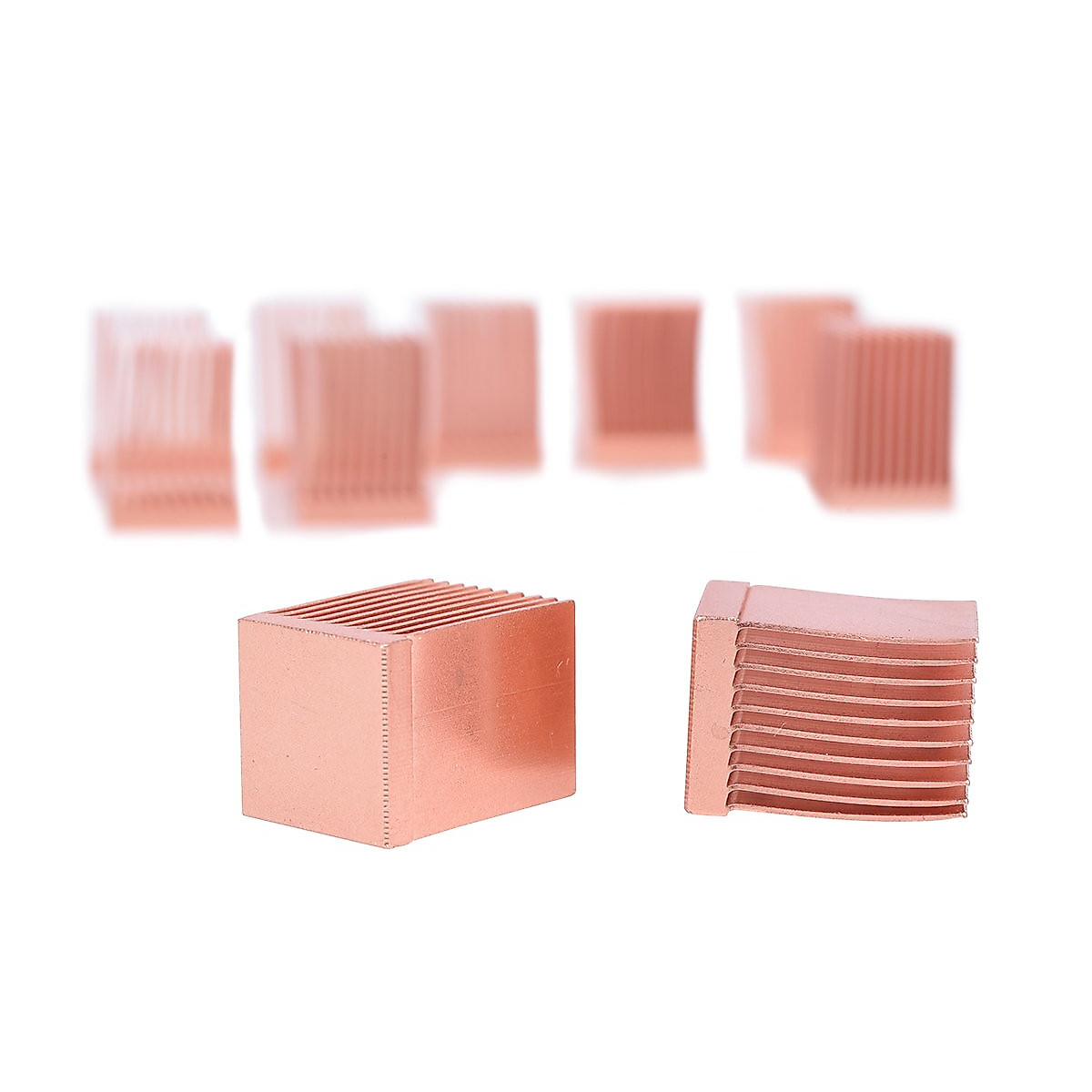 Alphacool 17426 GPU RAM Copper Heatsinks 10x10mm - 10pcs Air Cooling Passive Coolers