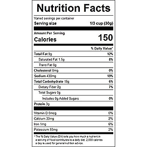 Louisiana Cajun Snack Mix, Bulk Size, (1 lb. Resealable Zip Lock Stand Up Bag)