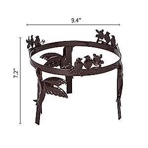 Topadorn Gazing Ball Stand Garden Hardware Metal Stand for 10-Inch or 12-Inch Gazing Globes