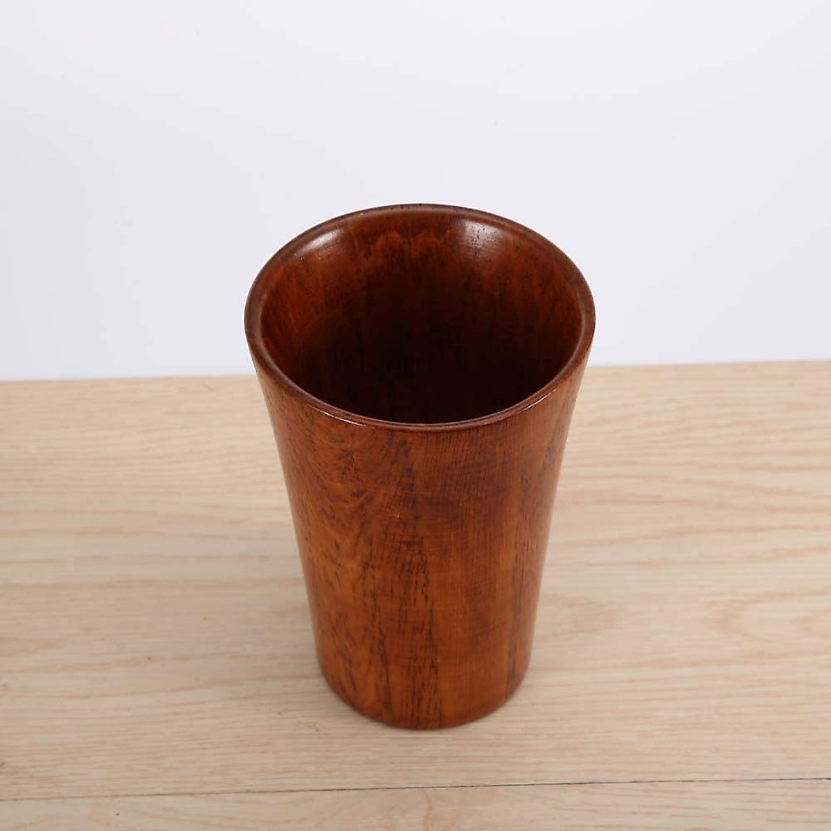 Delaman Jujube Wood Tea Cup, Handmade Primitive Top-Grade Natural Wooden Tea Drinking Cup For Beer, Coffee Cup,Milk Container