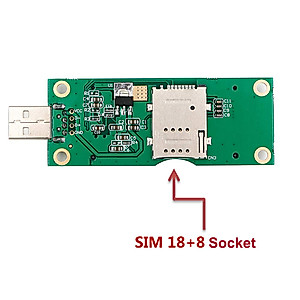 Mini PCI-E to USB Adapter with SIM Card Slot for Module Transfer to USB Interface
