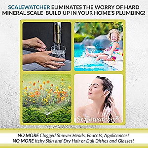 Scalewatcher 5 Waterproof Electronic Descaler | USA Made & Patented Hard Water Softener/Conditioner Alternative | 700mA Salt-Free Electric Limescale Remover for Swimming Pool, Irrigation & More