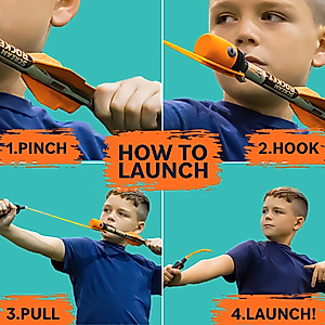 Toy Rocket Launcher for Kids: Outdoor Toys Slingshot Rockets Launchers - Best Gifts for Boys & Girls All Ages 8 & Up - Stocking Stuffers & Teen Boy Gifts for 8 9 10 11 12 13 Year Old Boys Gift Ideas