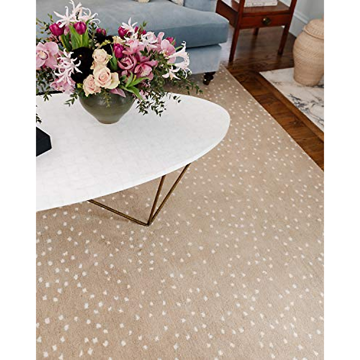 Erin Gates by Momeni Woodland Antelope Beige Hand Tufted Wool Area Rug 8'9" X 11'9"