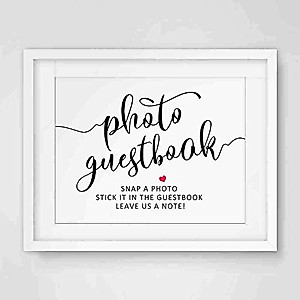 Photo Guestbook Sign, Wedding Sign, Reception Sign, Ceremony Sign, Wedding Guestbook, Rustic Wedding Sign, Wedding Signage, UNFRAMED 8x10 inch
