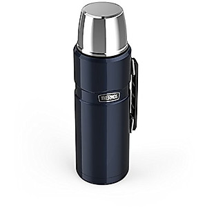 THERMOS Stainless King Vacuum-Insulated Beverage Bottle, 68 Ounce, Midnight Blue
