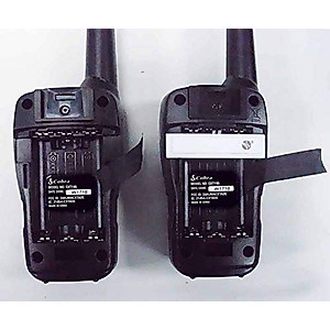 Cobra CXT195 16-Mile microTALK 2-Way Walkie Talkies 2 Pack, Black