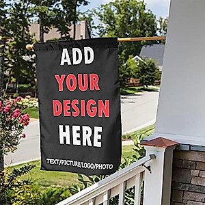 Personalized Garden Flag 12x18 Double Side for Outside, Custom Garden Flag Personalized Yard Flags for Outdoors with Picture and Name, Design Your Own Photo Text Logo