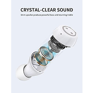 Togetface Wireless Earbuds for Kids,with Cute Panda Comfort&Lightweight Design Noise Cancellation Earphone for Girl Women Sport Bluetooth 5.0 in Ear Headphone with Mini Portable Charging Case