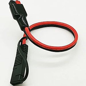 OUQYLG 10AWG 45A Connector to SAE Connector Cable Solar Power Adapter Connector SAE Battery Extension Cable Solar Panel Cable Kits - 0.3m/0.98ft with 1 SAE Polarity Reverse Connector