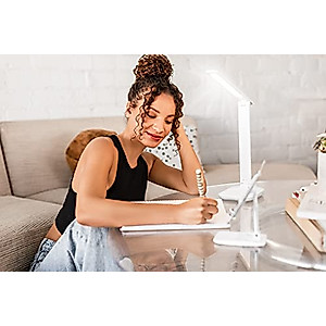 LITTIL Bright | LED Desk Lamp with Touch Control, Cordless Dimmable Table Lamp, Eye-Caring LED Light Lamp for The Bedroom or Office