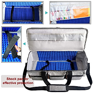 Damocles Cutting Machine Carrying Bag Portable 3-Layer Shock Absorbent Cutting Machine Tote Bag Compatible with Cricut Explore Air 2 & Cricut Maker (Grey)