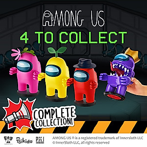 P.M.I. Among Us Action Figure | One of Four 6.7-Inch-Tall Among Us Toys + 5 Hidden Hats & Accessories| Among Us Party Favors and Playable Collectibles | Pink Crewmate Among Us Toy