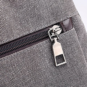 Hiigoo Women's Casual Totes Bag Shoulder Bag Canvas Handbags 3-open Crossbody Bag Messenger Bag (Black)