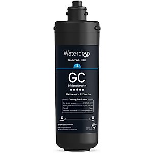 Waterdrop WD-10GC Under Sink Water Filter, Replacement for Waterdrop TSA & TSB & TSB CM 3-stage Under Sink Water Filter System
