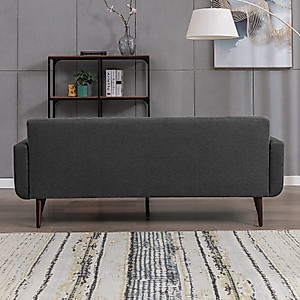 BALUS 80" W Sofa Couch, Upholstered Modern Couch Oversized Loveseat Button Tufted with Thickened Cushion, Mid Century Furniture for Living Room/Bedroom/Apartment Office, Easy Assembly