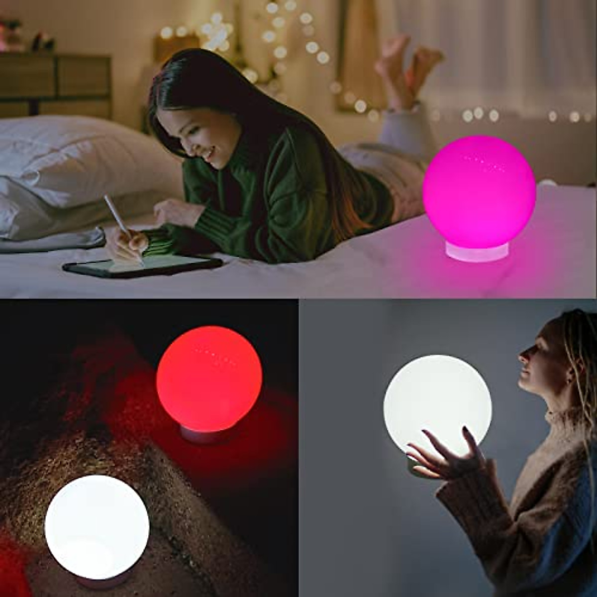 Solar Pool Lights Floating, IP68 Waterproof Hot Tub Light Glow Balls ...