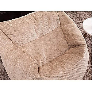 UXZDX Lazy Sofas Cover Chairs Without Filler Linen Cloth Lounger Seat Bean Bag Pouf Puff Couch Tatami Living Room,62cmx85cmx85cm
