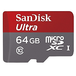 SanDisk Ultra 64GB UHS-I/Class 10 Micro SDXC Memory Card With Adapter- SDSDQUAN-064G-G4A [Old Version]