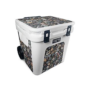 MightySkins Skin Compatible with Yeti Roadie 48 Wheeled Cooler - Riverbed | Protective, Durable, and Unique Vinyl Decal wrap Cover | Easy to Apply, Remove, and Change Styles | Made in The USA