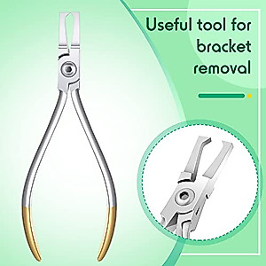 Anterior Bracket Removing Plier Braces Removal Tool kit Bracket Remover for Stainless Steel Brace Removal Tooth Bracket Gripper Plier Pulling Kit Tool