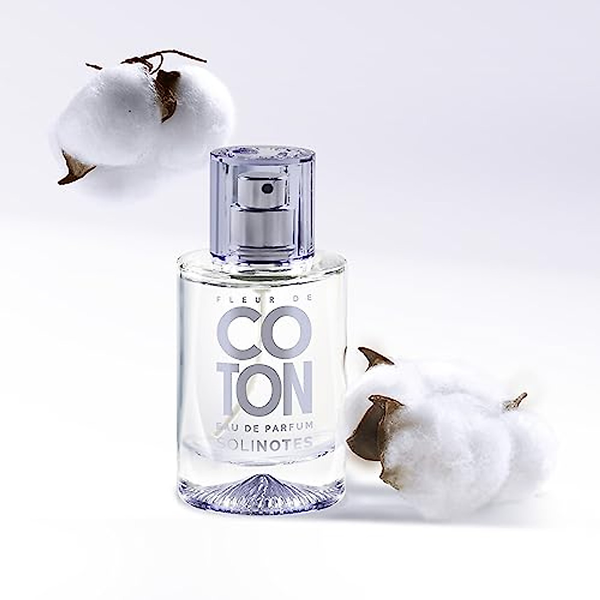 SOLINOTES Cotton Flower Perfume for Women - Eau De Parfum | Delicate Floral and Soothing Scent - Made in France - Vegan - 1.7 fl.oz