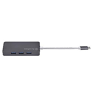 Silverstone SST-EP14C - USB 3.1 Type-C Gen1 to HDMI (res. up to 4096 x 2160 @ 30Hz), 3X USB 3.1 Gen 1 Type-A, 1x USB 3.1 Gen 1 Type-C (PD 2.0 Charging), Charcoal