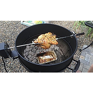 onlyfire 6003 Grill Rotisserie Spit Meat Forks(1-Pair) Replacement-Fits 1/2-Inch Hexagon & 3/8-Inch and 5/16-Inch Square Spit Rods