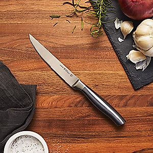 HENCKELS Graphite 14-piece Self-Sharpening Knife Block Set for Paring, Boning, Santoku, Chefs, and Carving, Kitchen Shears, German Engineered Informed by 100+ Years of Mastery, Black