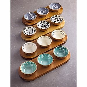 Karma Gifts KA2056 Dipping Bowl, 3.75"D x 1.875"D, LEOPARD