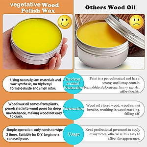 Furniture Salve for Leather, Original Leathers Recoloring Balm Wood Cleaner with Boar Bristle Brush Kit, 4oz Couch Paint Scratch Repair Conditioner Remover for Shoe Polish Couches Leathers Cleaning…