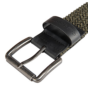 Carhartt Men's Belt, Rugged Flex Nylon Cord Braided (Army Green), Large