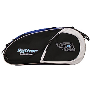 Python Deluxe "3R" (3 Racquet) Racquetball Bag Series (Black/Blue)