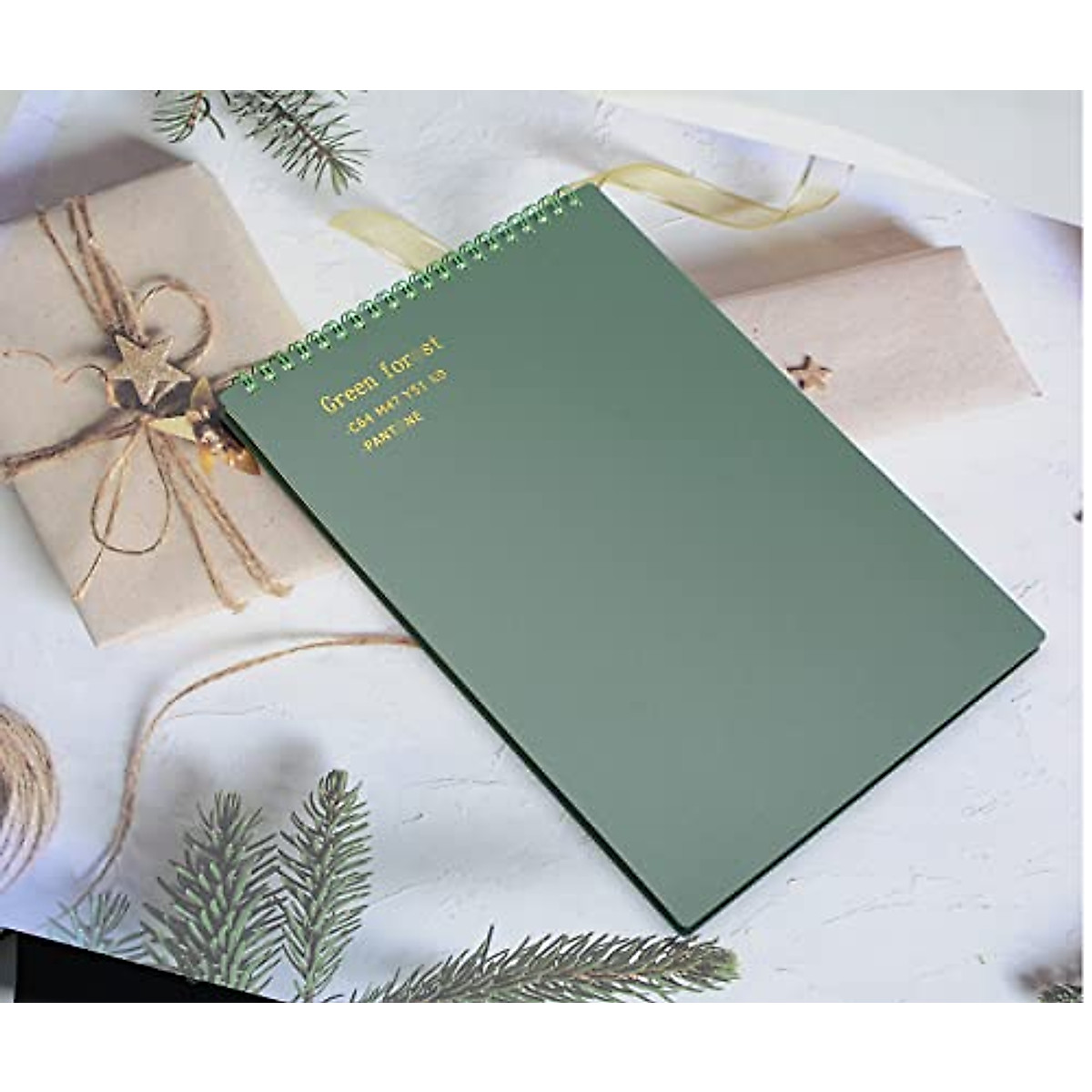 Yansanido Top Bound Spiral Notebook, 4 Pcs B5 Thick Plastic Hardcover 7mm College Ruled 4 Color 80 Sheets -160 Pages Journals for Study, Work, Travel and Notes (Dark Color)