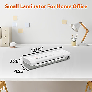 Laminator Machine,VidaTeco 9-inch Thermal Laminator with Laminating Sheets 20 pcs,Laminating Machine with 2-Min Faster Preheat,Small Personal Lamination Machine with Patented Roller for Teacher,Home