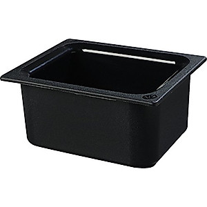 Carlisle FoodService Products CM110103 Coldmaster Insulated Food Pan, 1/2 Size, 6 quart, Black