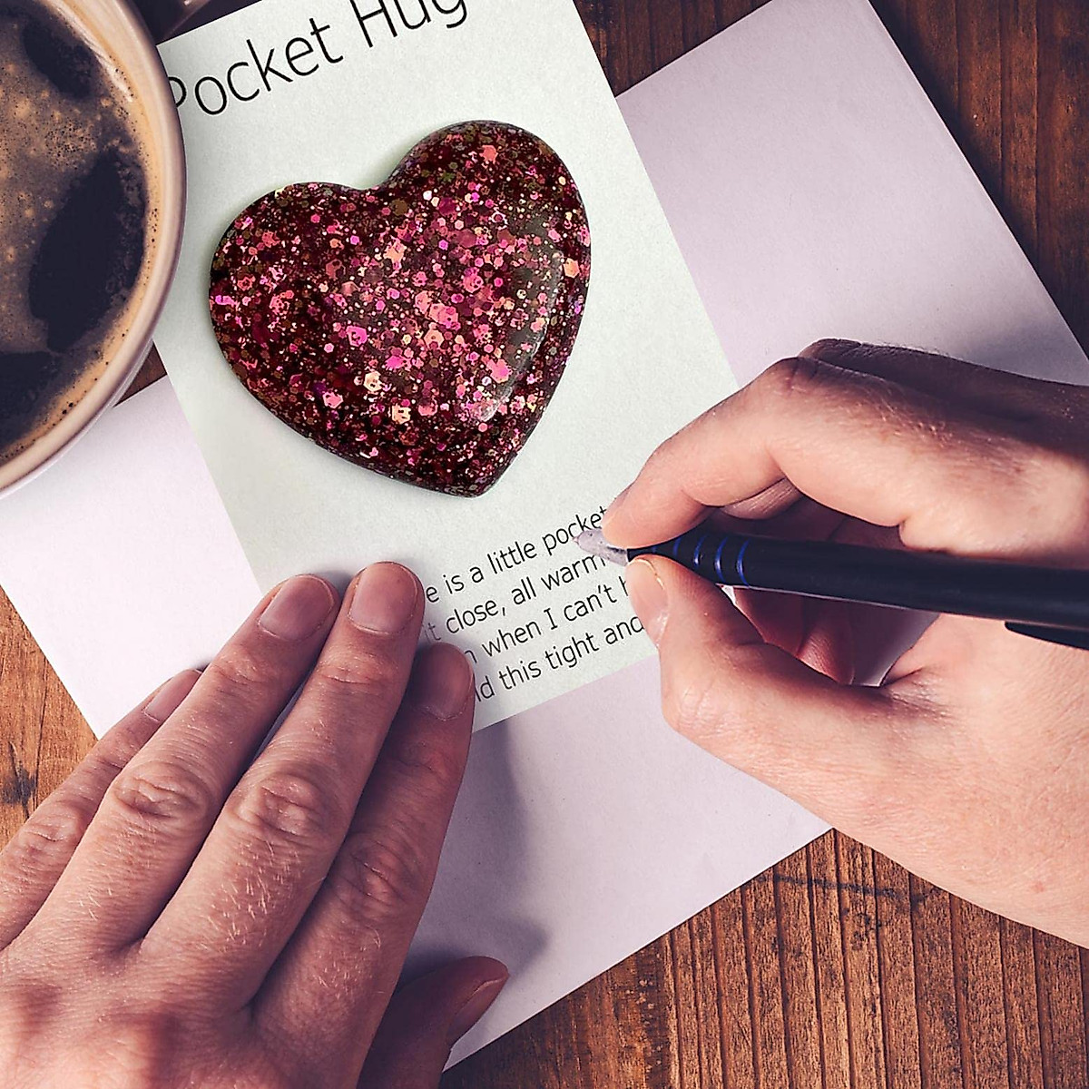 Pocket Hug Heart 2022 New Mini Cute Pocket Hug Decoration Special Encourage Birthday Wedding Party Valentines Gift Decoration, One Size