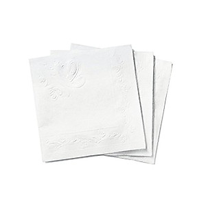 Chinet Classic 2 Ply Beverage Napkins, White, 40 Count