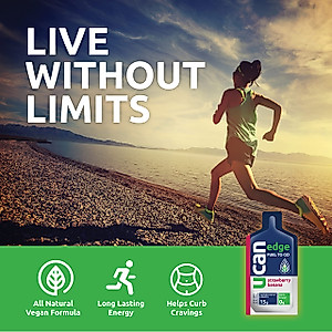 UCAN Strawberry Banana Edge, Chocolate Almond Bars, & Lemon Lime Hydrate - Sugar Free Pre Workout Powder for Men & Women Bundle - No Added Sugar, Soy-Free, Non-GMO, Vegan, Gluten-Free, & Keto-Friendly