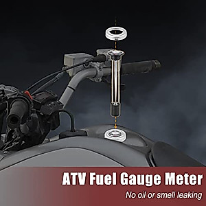 Motoforti ATV Fuel Gas Tank Level Gauge Meter with Cap for Kawasaki Bayou 220 250 300 400 KLF for Kawasaki Prairie 300 400 KVF Replace 52005-0735 52005-1121 Gas Tank Gauge Fuel Float Gauge