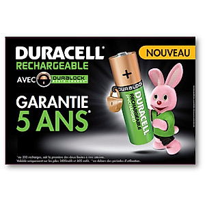 Duracell - Rechargeable Battery - Duralock AAx4 Stay Charged 2400 mAh (LR6)