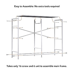 ROMOON Dresser Organizer with 5 Drawers, Fabric Dresser Tower for Bedroom, Hallway, Entryway, Closets - Gray