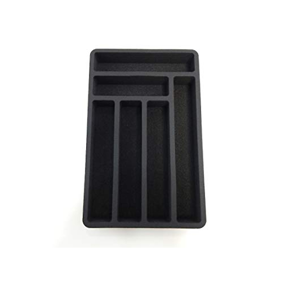 Polar Whale Flatware Silverware Drawer Organizer for Rv and Campers Cutlery Forks Knives Spoons Non-Slip Waterproof Compact Tray Insert 9.5 X 14.9 X 2 Inch 6 Slot Great for Home Kitchen