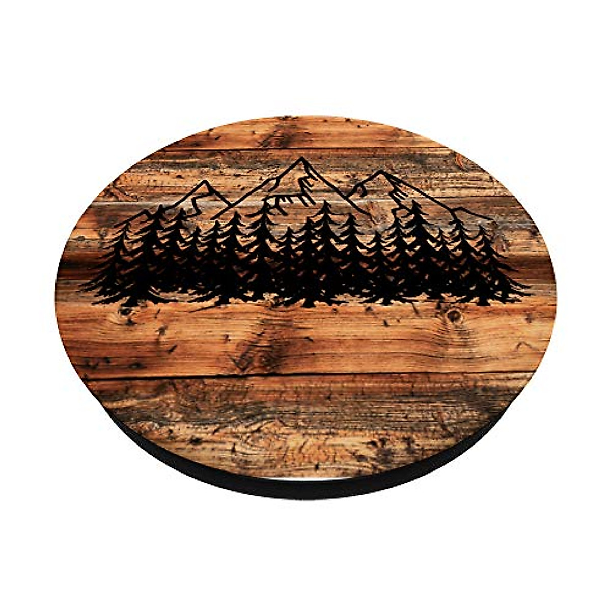 Rustic Boards-Design Mountains Nature Rustic Hiking Outdoor PopSockets PopGrip: Swappable Grip for Phones & Tablets