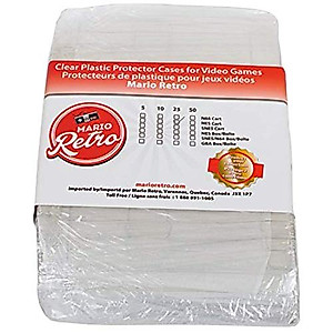 Game Boy Clear Plastic Box Protector - 25 Pieces for Sleeve Storage Box Video Game Display Cart Case Crystal Clear – Scratch Resistant